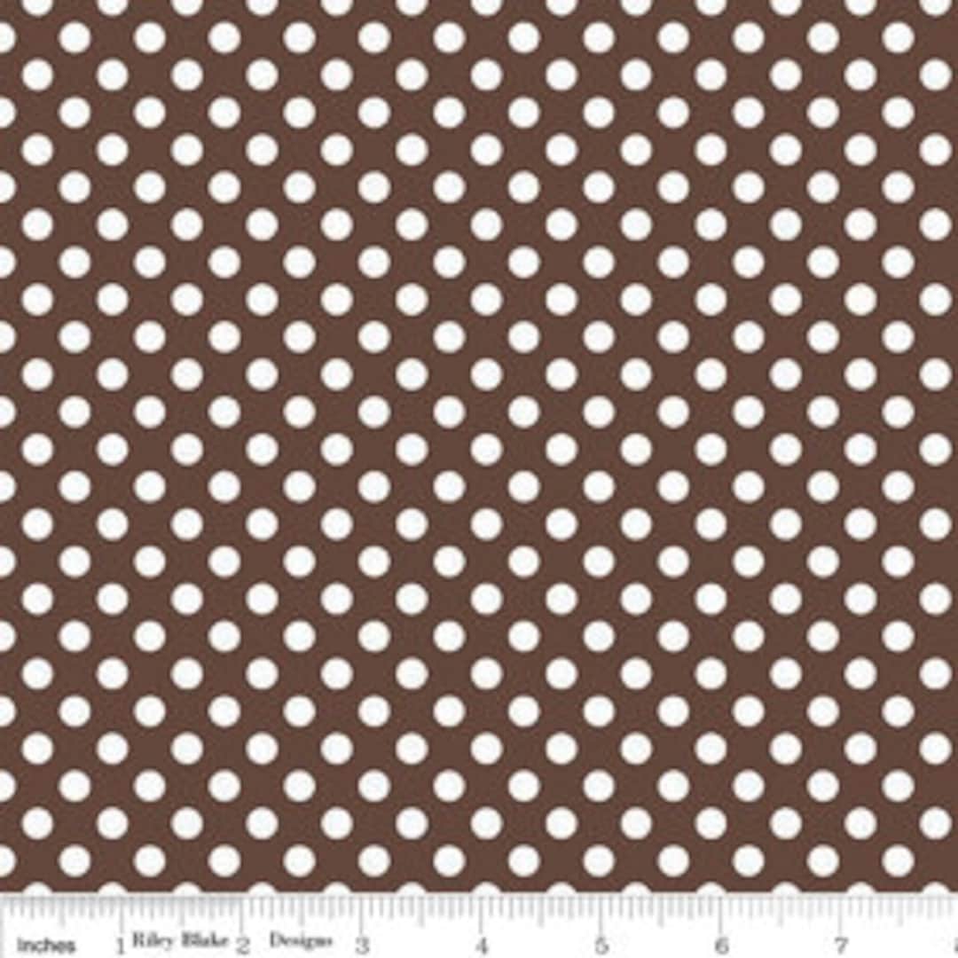 Small Dots Brown Riley Blake - 1 One Yard Cut. - Etsy