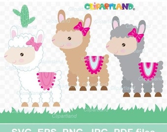 Llama clipart | Etsy