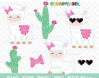 Llama clipart | Etsy