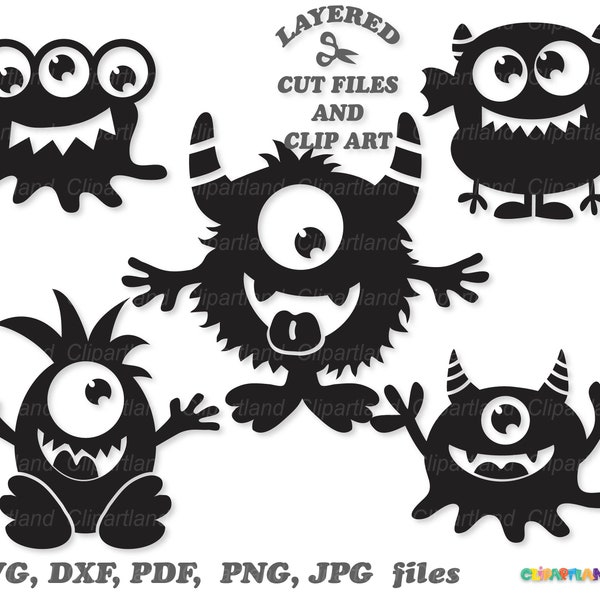 Monster Svg - Etsy