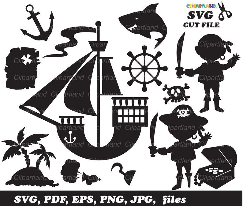 INSTANT Download. Pirate Boy Silhouette Cut Files. Cps_1. - Etsy