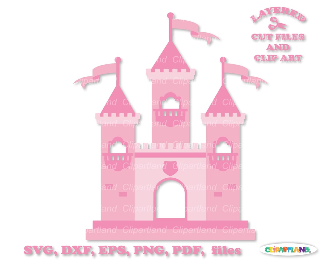 INSTANT Download. Cute Pink Castle Svg Cut File and Clip Art ...