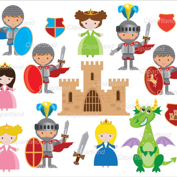 Princess and Dragon - Etsy