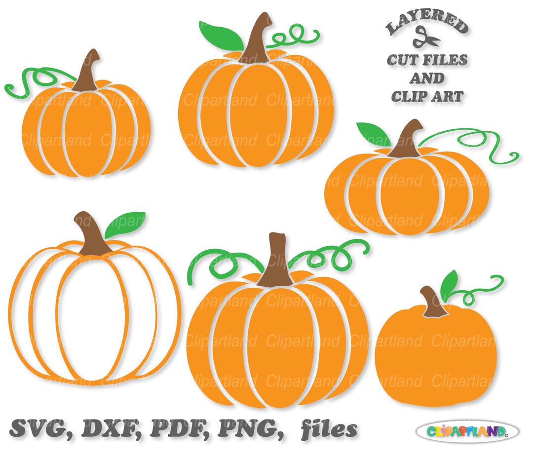 INSTANT Download. Pumpkins Bundle Cut Files and Clip Art. Personal and ...