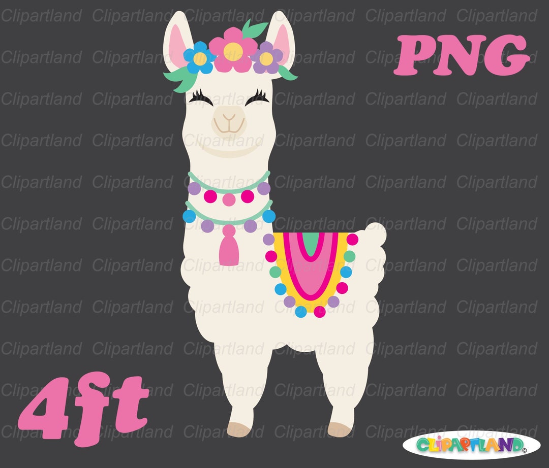 INSTANT Download. Cute Llama Cutout PNG File and Clip Art. L_20. - Etsy