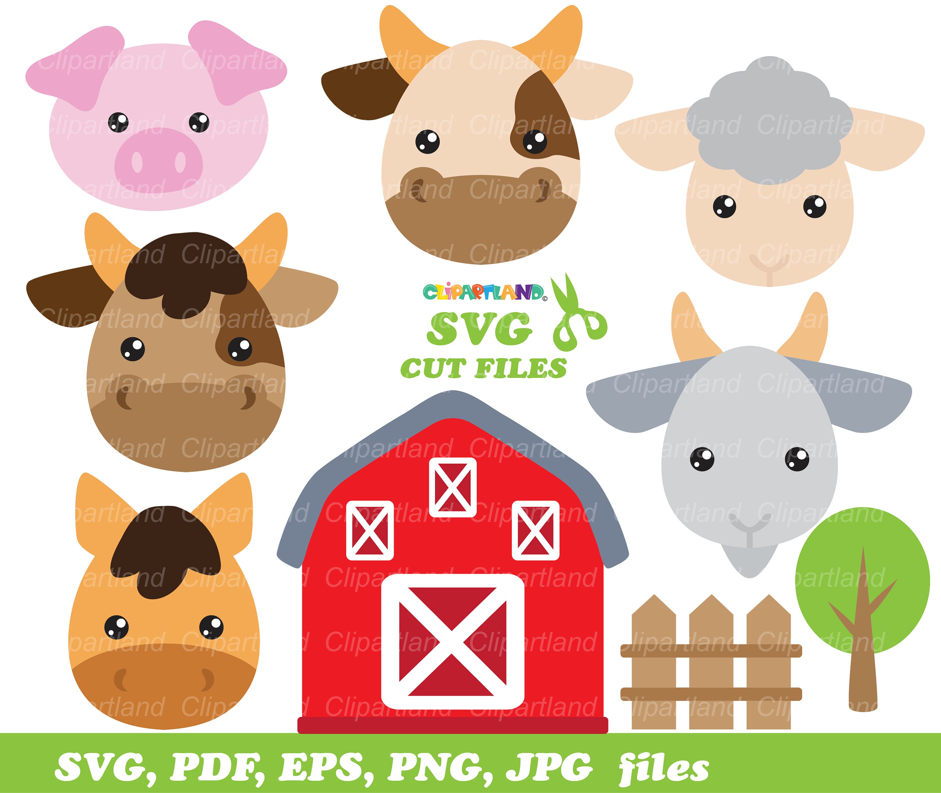 INSTANT Download. Farm Face Svg Cut Files. Cff_2. Personal and - Etsy