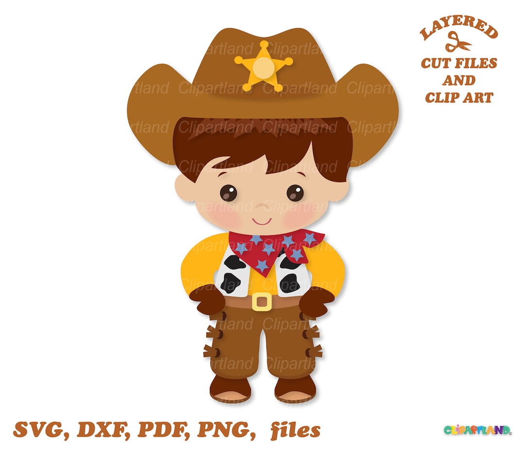 INSTANT Download. Cute Little Cowboy Svg Cut File and Clip Art ...