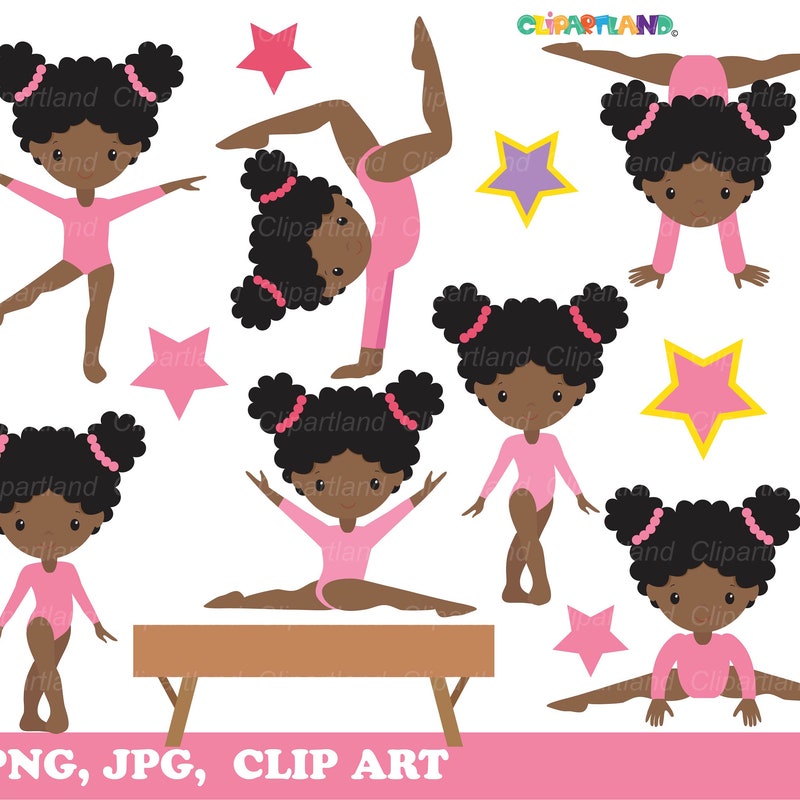 Gymnast Clip Art - Etsy