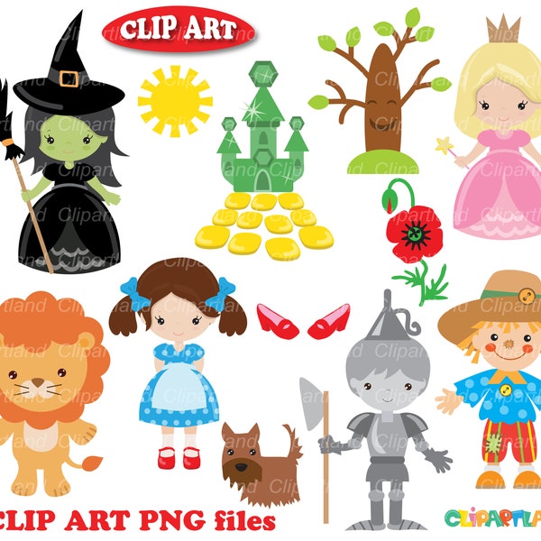 Wizard of Oz Clipart - Etsy