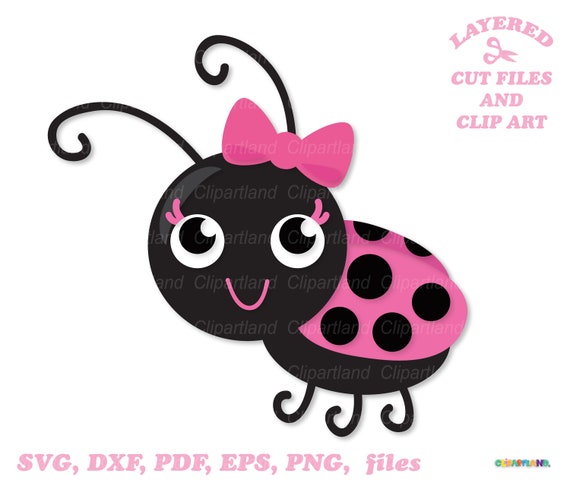 Pink Ladybug Clip Art Pink Ladybug Clipart Etsy