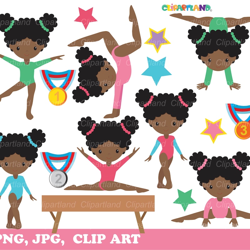 Girls Clip Art - Etsy