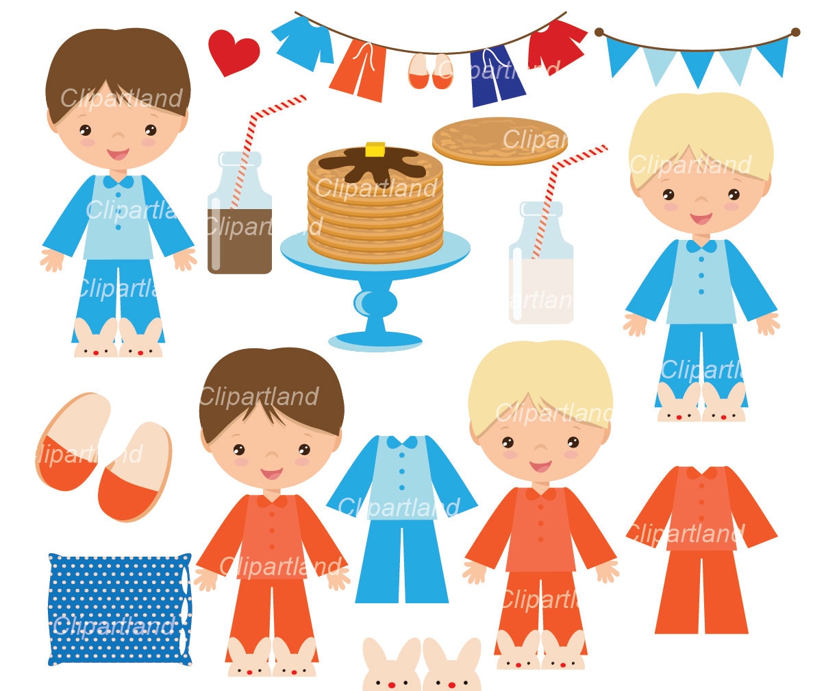 Pajama Day Girl Clip Art