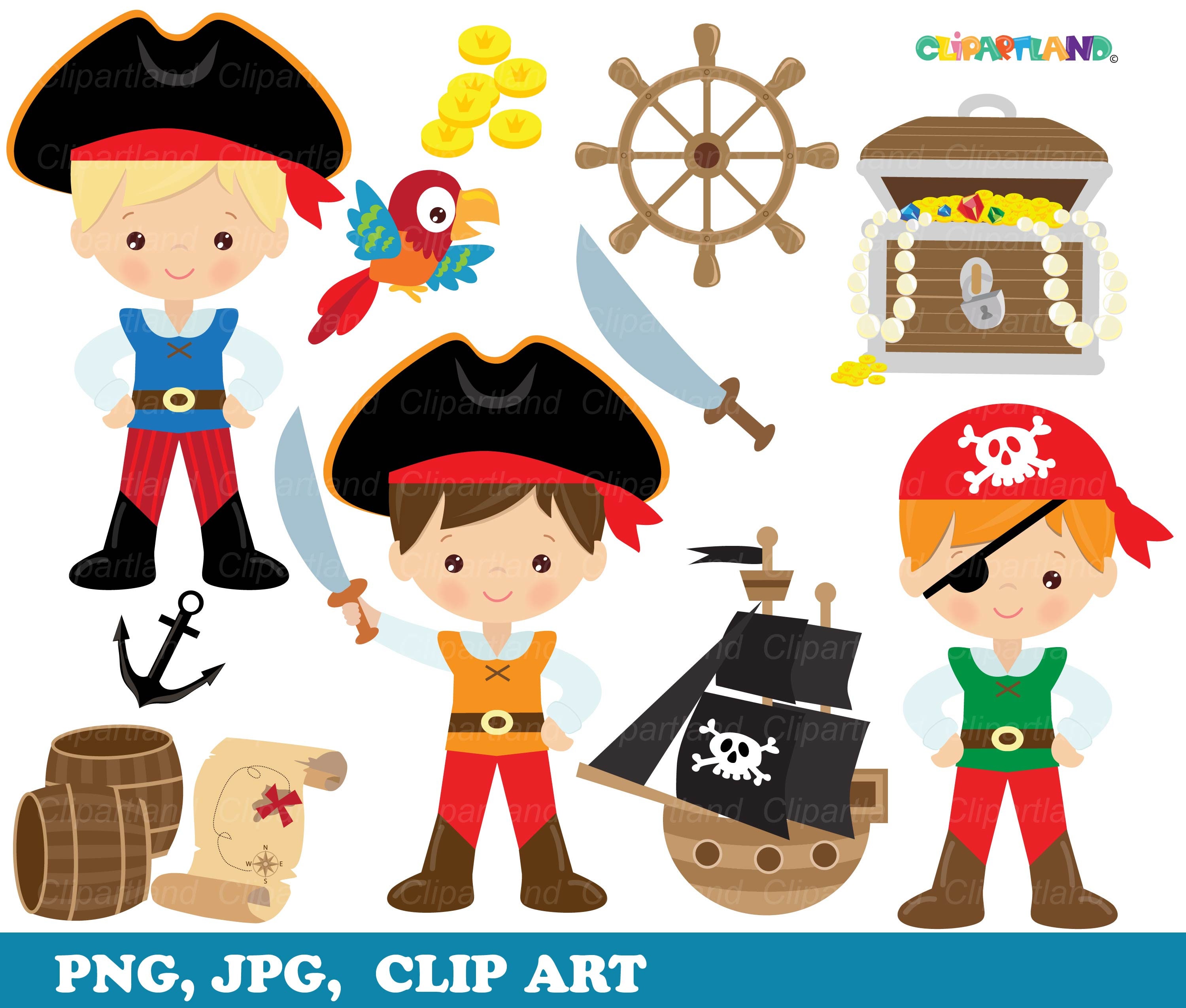 Pirate Boy Clip Art
