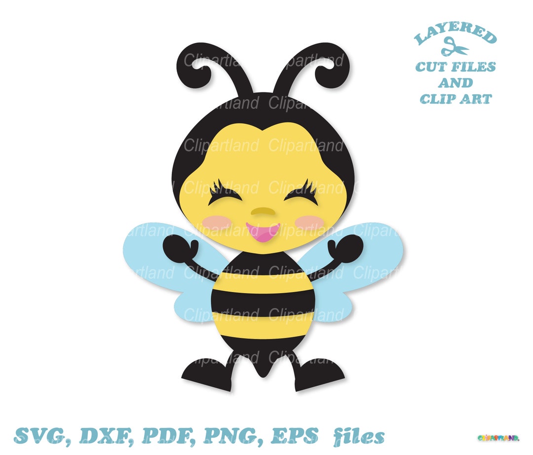 INSTANT Download. Cute Busy Bee Svg Cut File and Clip Art. Personal and ...