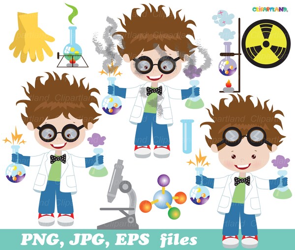 Hand Drawn Chemistry Clip Art Chemistry Elements and Symbols/back to ...
