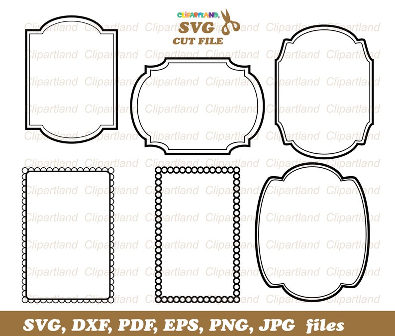 INSTANT Download. Borders Svg Cut Files. Cb_1. Commercial - Etsy