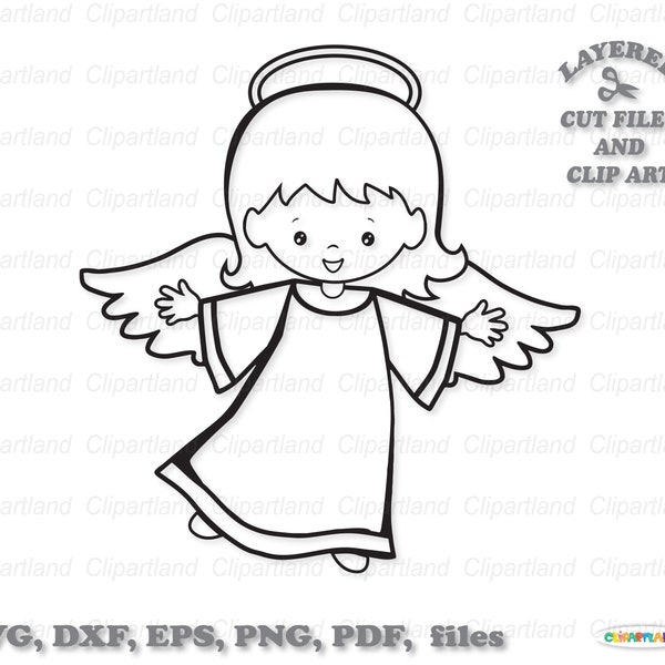 Angel Baby Outline Svg - Etsy