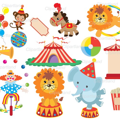 56 Circus Clipart Circus Clip Art clowns Clipart Circus | Etsy Sweden