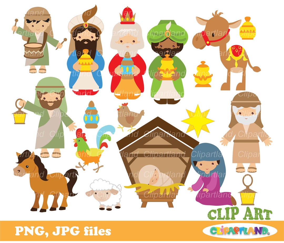 INSTANT Download. Nativity Clip Art. Ccnat_2_nativity. Personal and ...