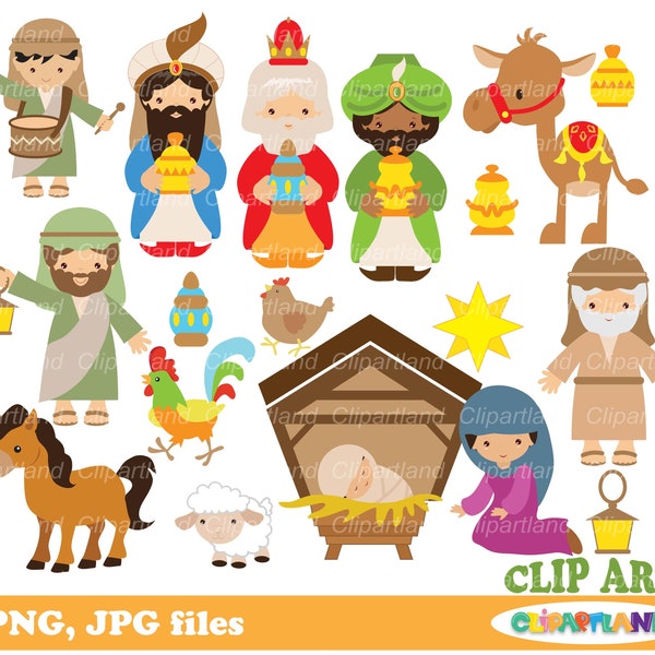 Nativity Clip Art - Etsy