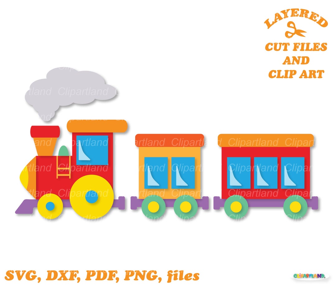 INSTANT Download. Cute Train Cut File and Clip Art. Personal and ...