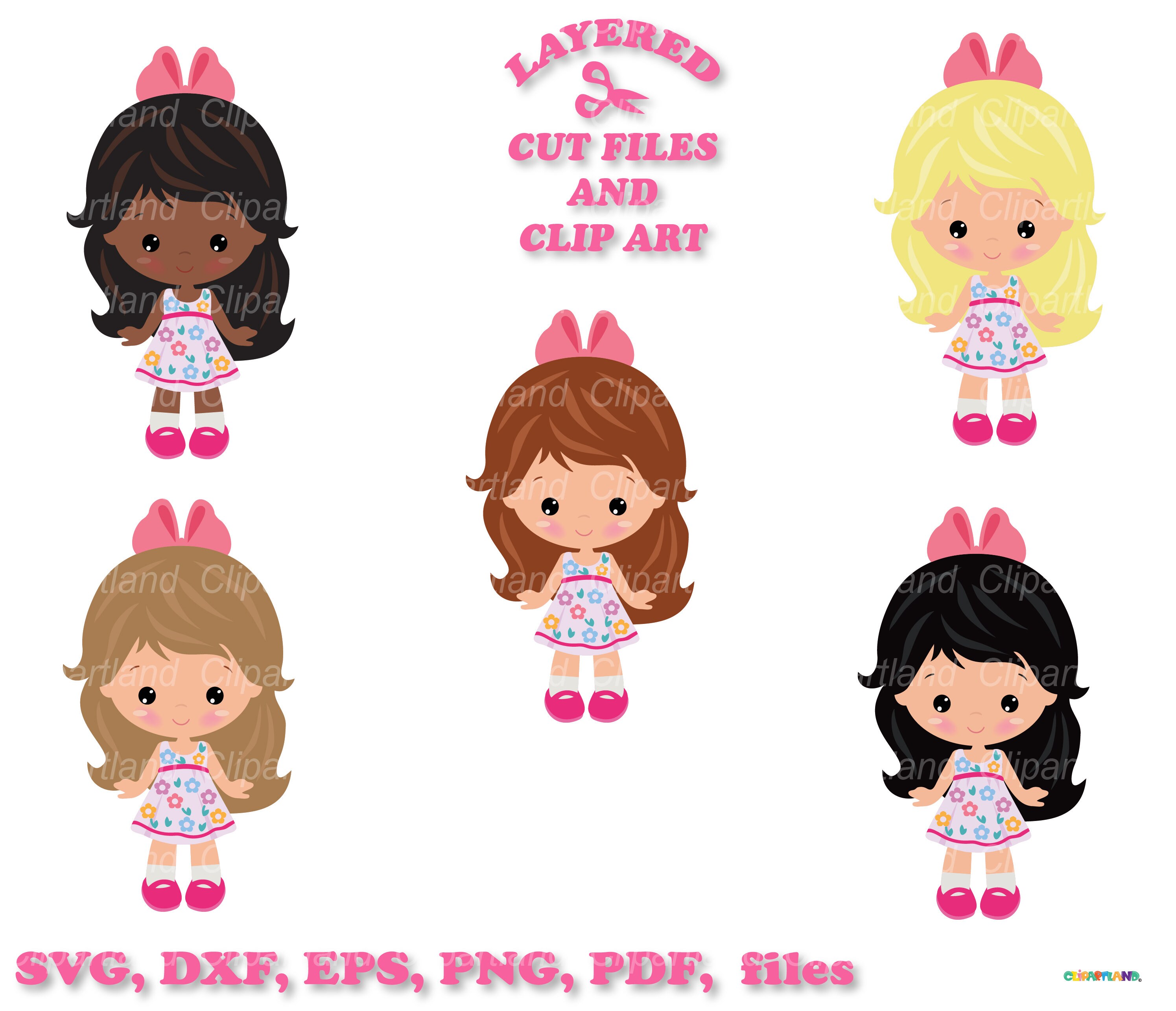 INSTANT Download. Cute Little Girl Svg Cut File for Cricut - Etsy Australia