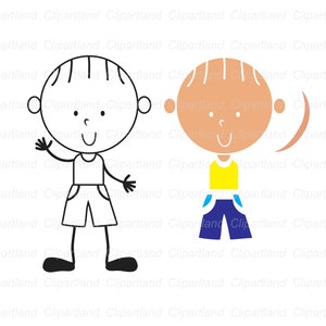 INSTANT Download. Stick Figure Boy Svg Cut Files. Csfb_3. Personal and ...