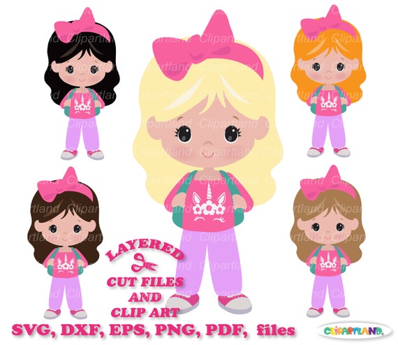 INSTANT Download. Back to School. Cute Student Girl Svg Cut - Etsy