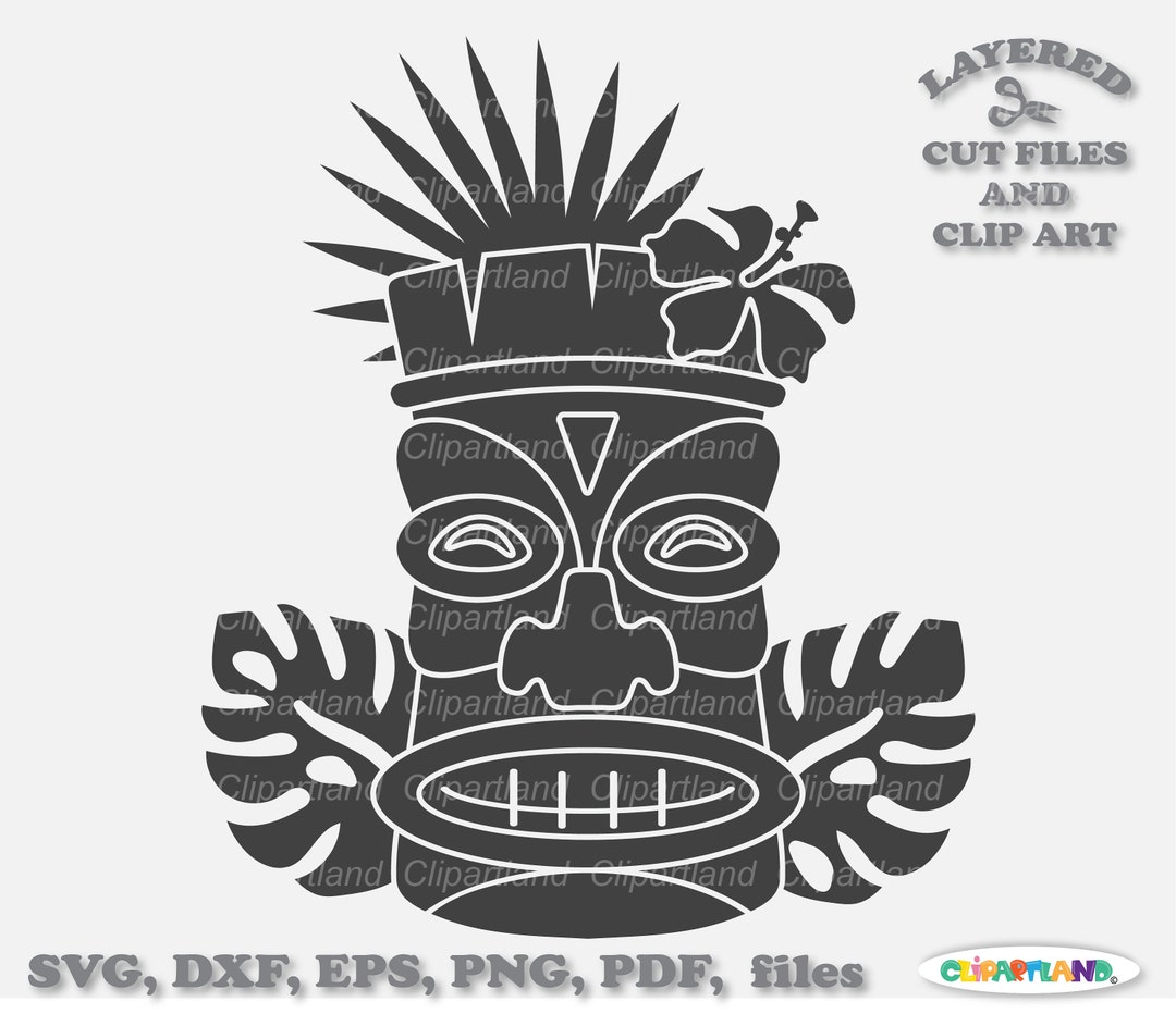 INSTANT Download. Tiki Mask Svg Cut File and Clip Art. Commercial ...
