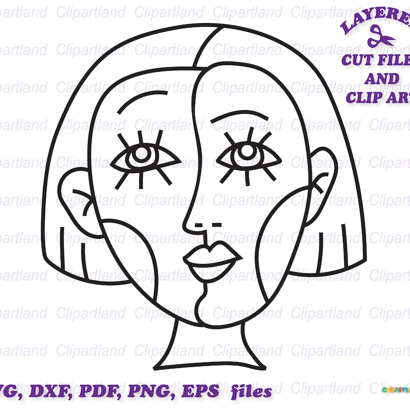 Abstract Faces Svg - Etsy