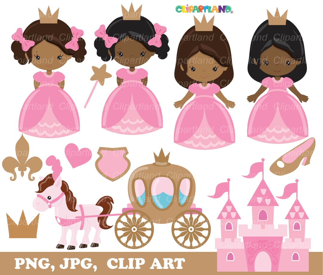 ON SALE ON Sale Instant Download. Cute Princess Clip Art. CP_44 ...