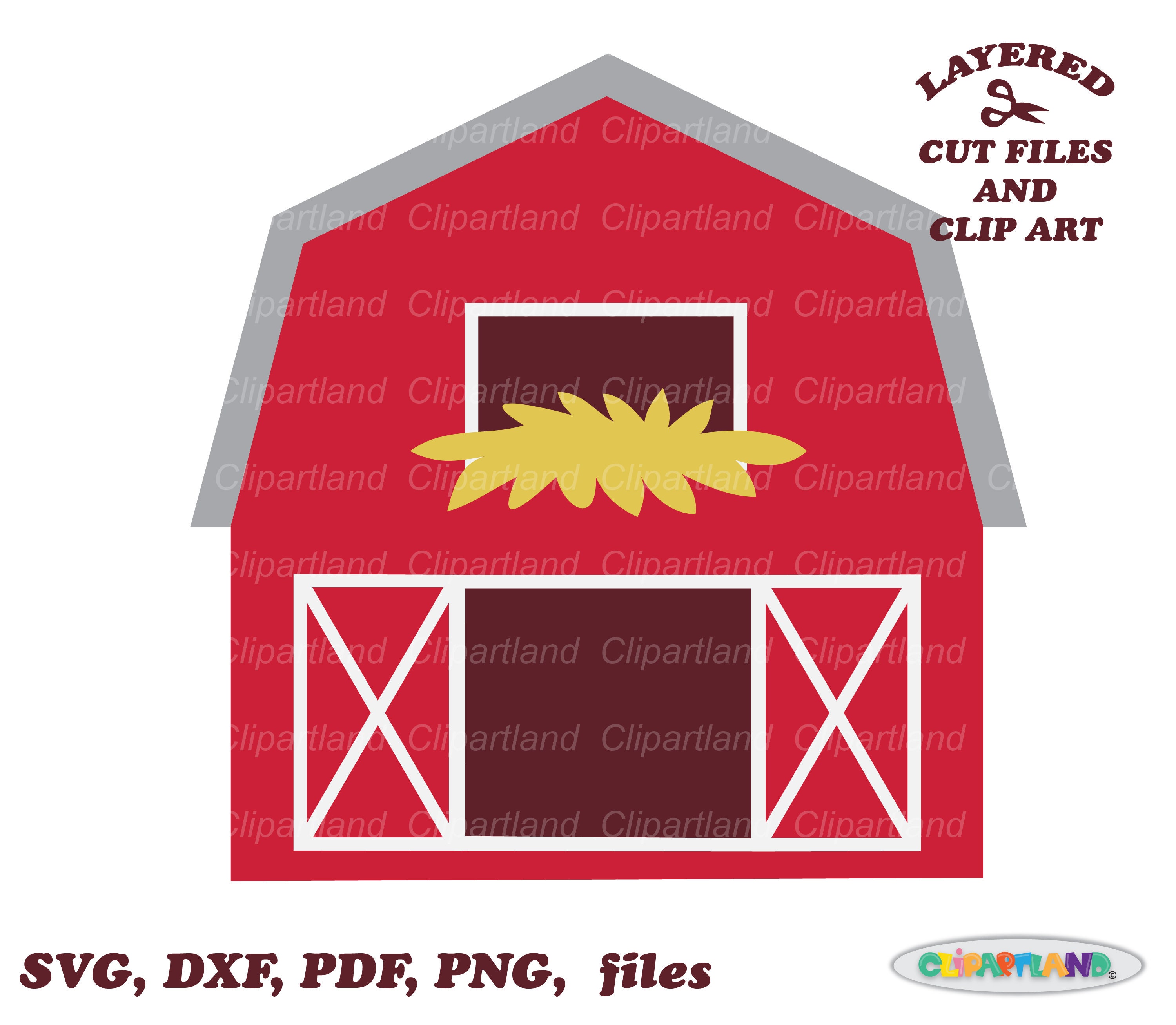 INSTANT Download. Old Red Barn Svg Cut File and Clip Art. - Etsy