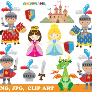 INSTANT DOWNLOAD. Knights Clip Art. Personal and Commercial Use. CK_72 ...