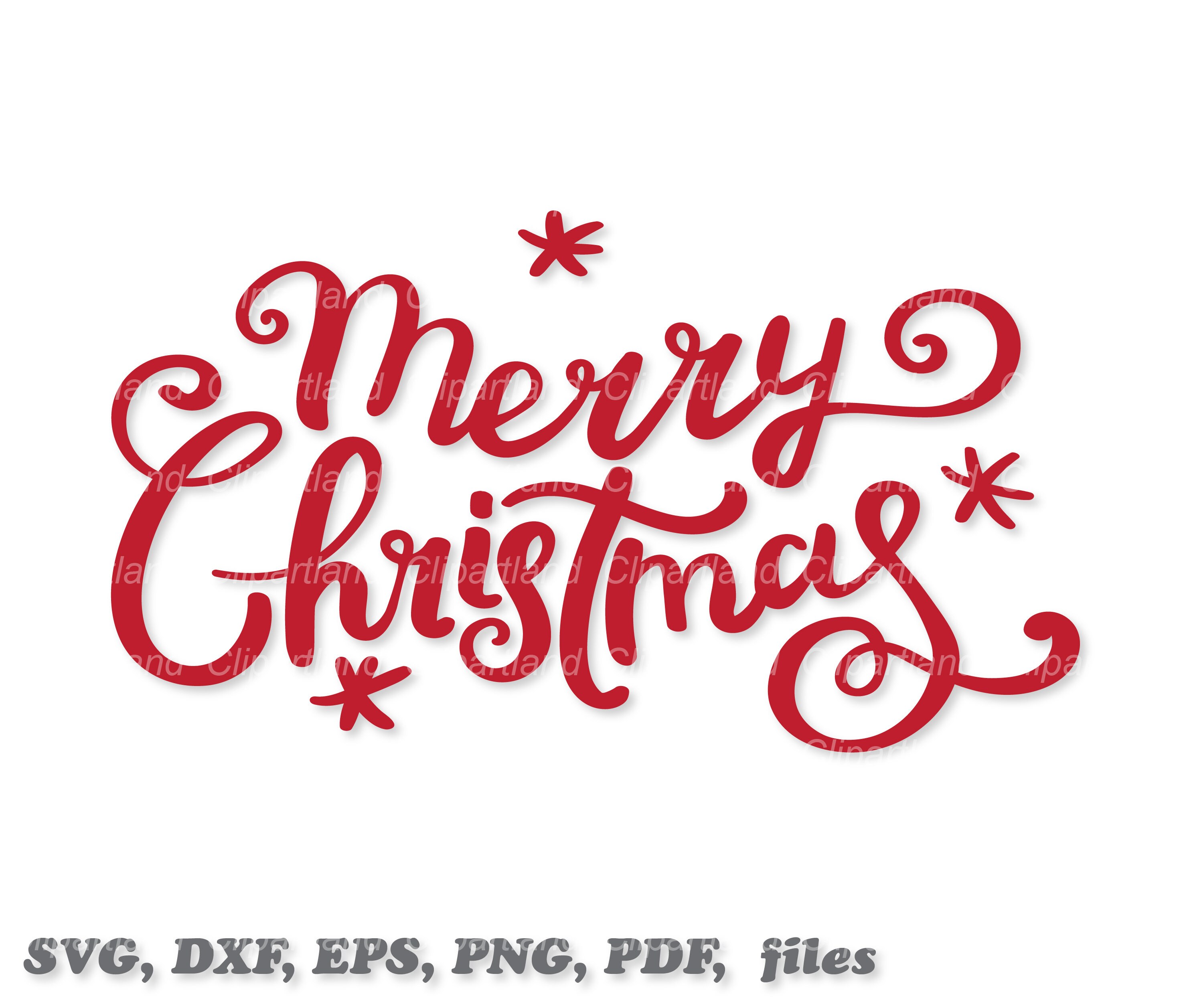 INSTANT Download. Retro Merry Christmas Lettering Svg Cut Files ...