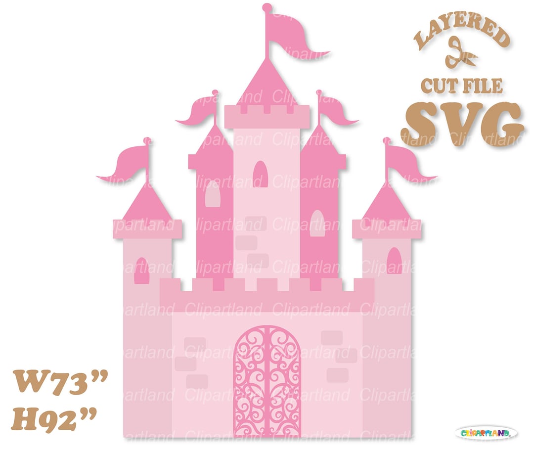 INSTANT Download. Princess Castle Birthday Decoration Svg Cut File ...