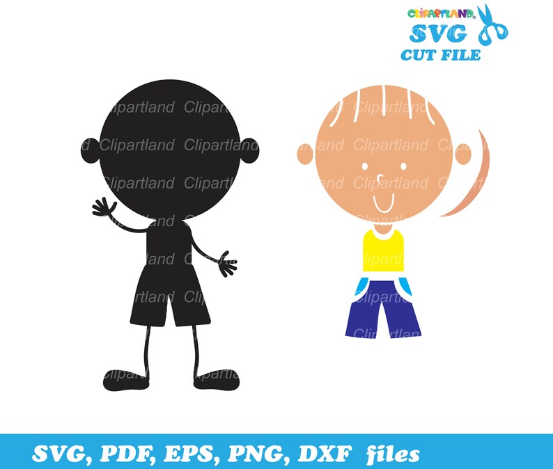 INSTANT Download. Stick Figure Boy Svg Cut Files. Csfb_3. - Etsy