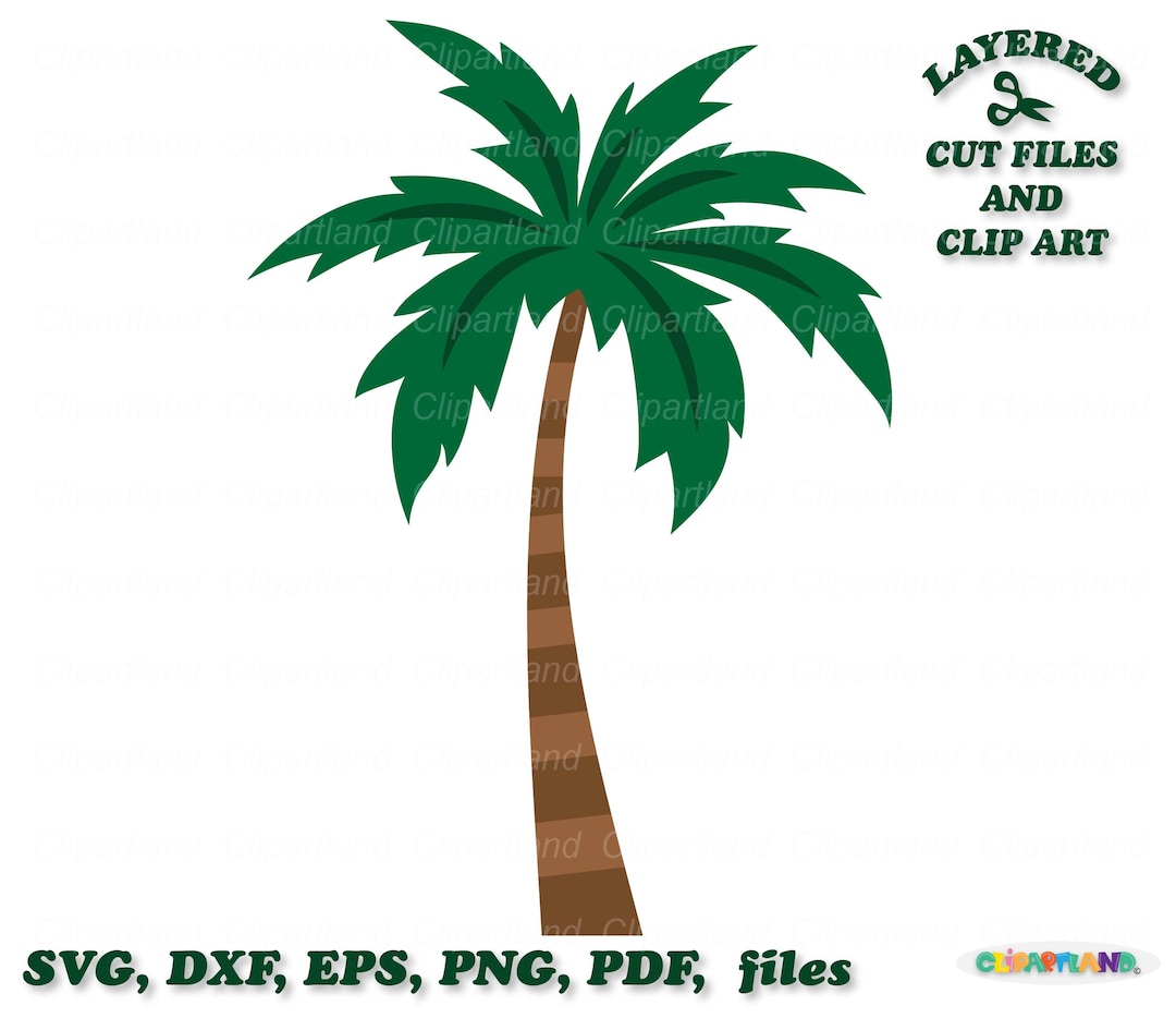 INSTANT Download. Palm Tree Svg, Dxf Cut Files and Clip Art. P_3. - Etsy