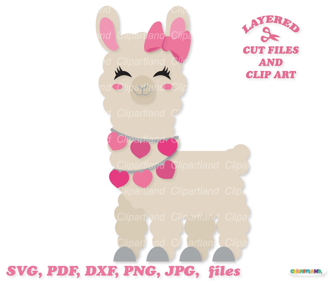 Valentine Llama Girl SVG, Clipart, Cut Files (digital Download) - Etsy
