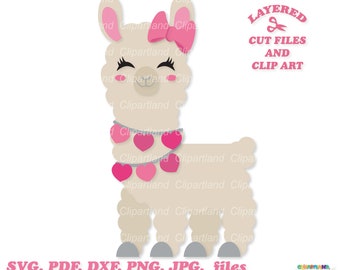 Llama Valentine Svg - Etsy