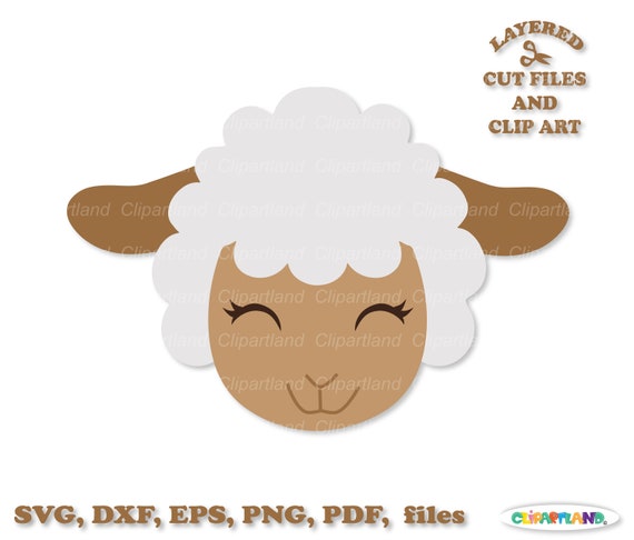 INSTANT Download. Cute Sheep Face Svg Cut File and Clip Art. - Etsy UK