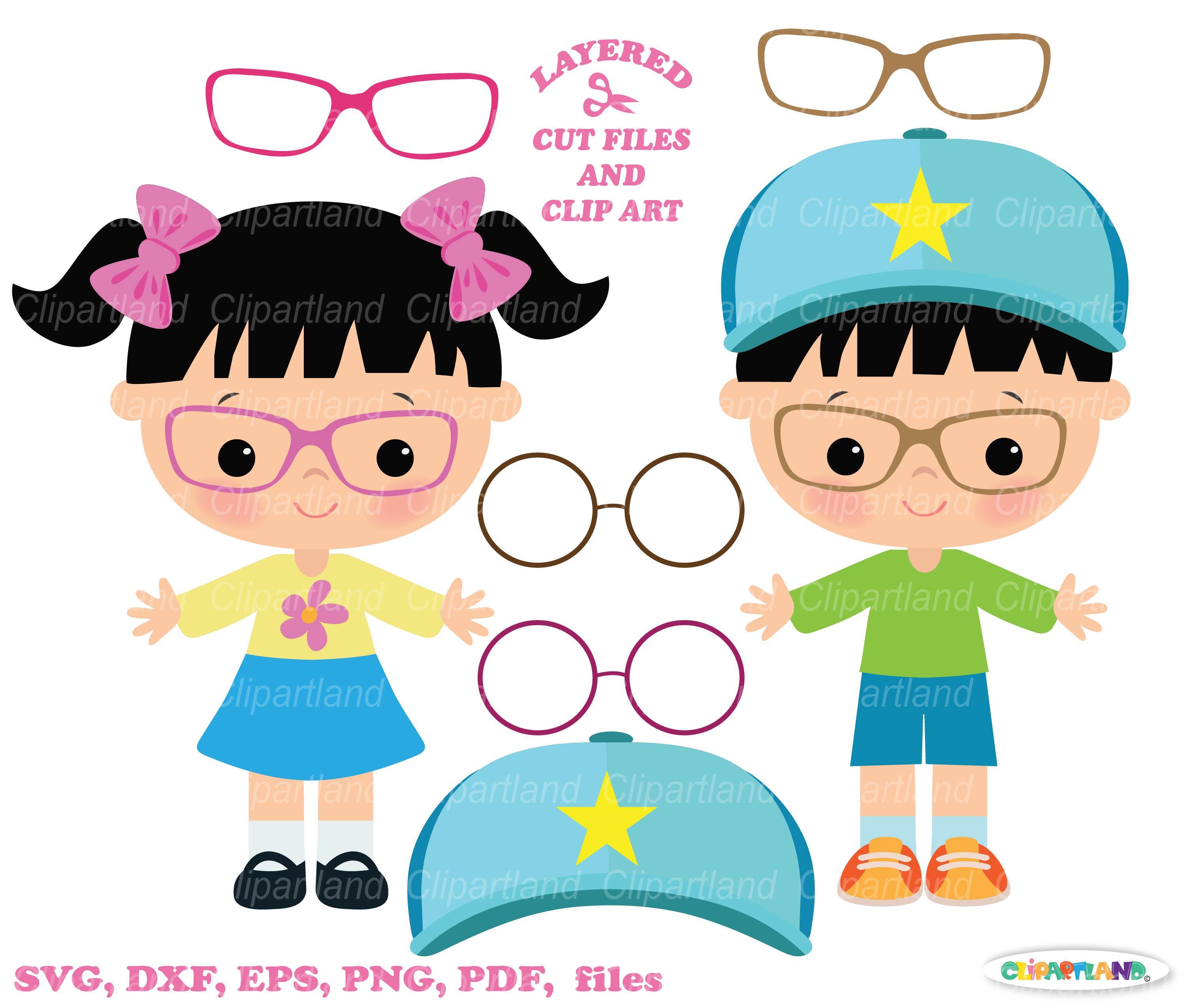 Children Clipart: Cute Boy and Girl SVG, PNG, PDF (digital Download) - Etsy
