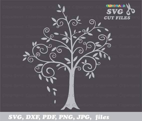 INSTANT Download. Curly Tree Svg Cut File. Ct_1. Personal and - Etsy
