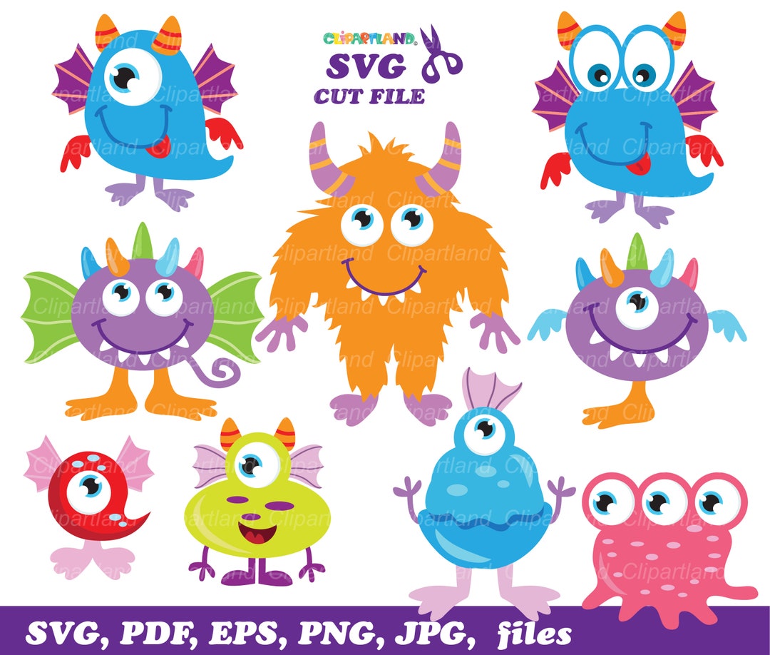 INSTANT Download. Monsters Svg Cut Files. Cm_5. Personal and - Etsy
