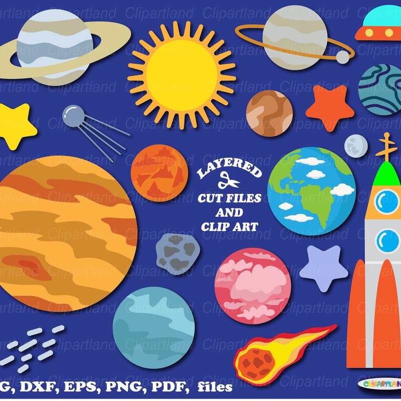 Solar System Svg - Etsy