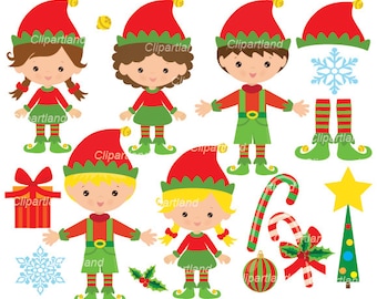 Elves Clip Art - Etsy