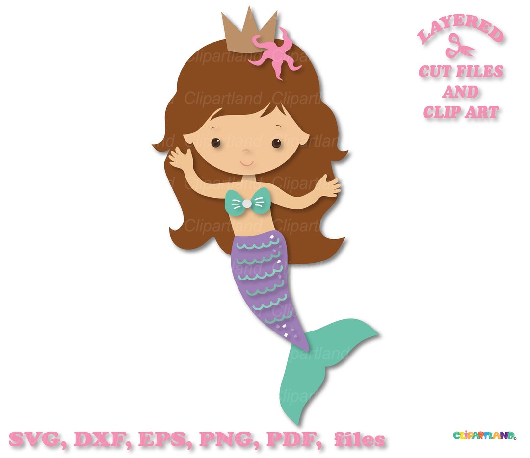 INSTANT Download. Mermaid Svg Cut File. Personal and Commercial Use. M ...