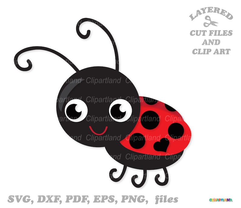 INSTANT Download. Cute Ladybug Svg Cut File and Clip Art. - Etsy