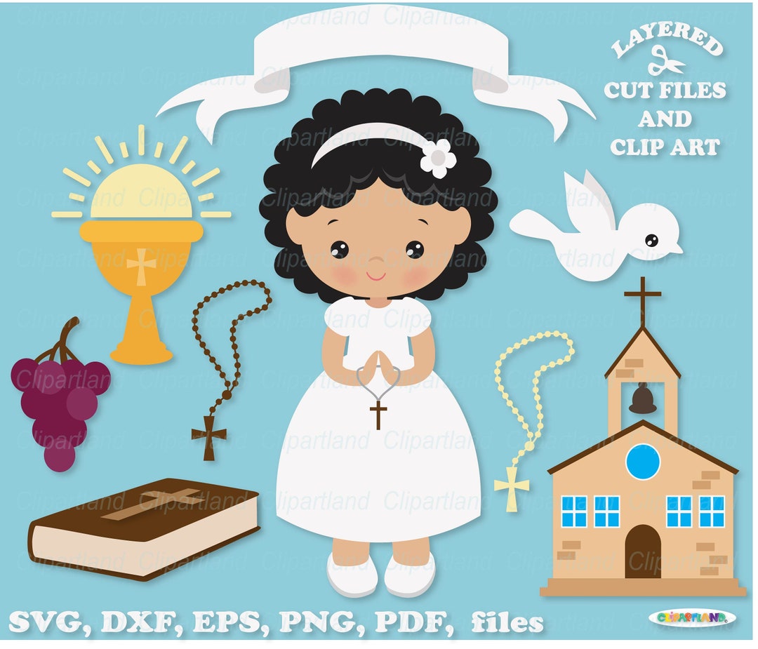 INSTANT Download. First Communion Cut File and Clip Art. Personal and ...