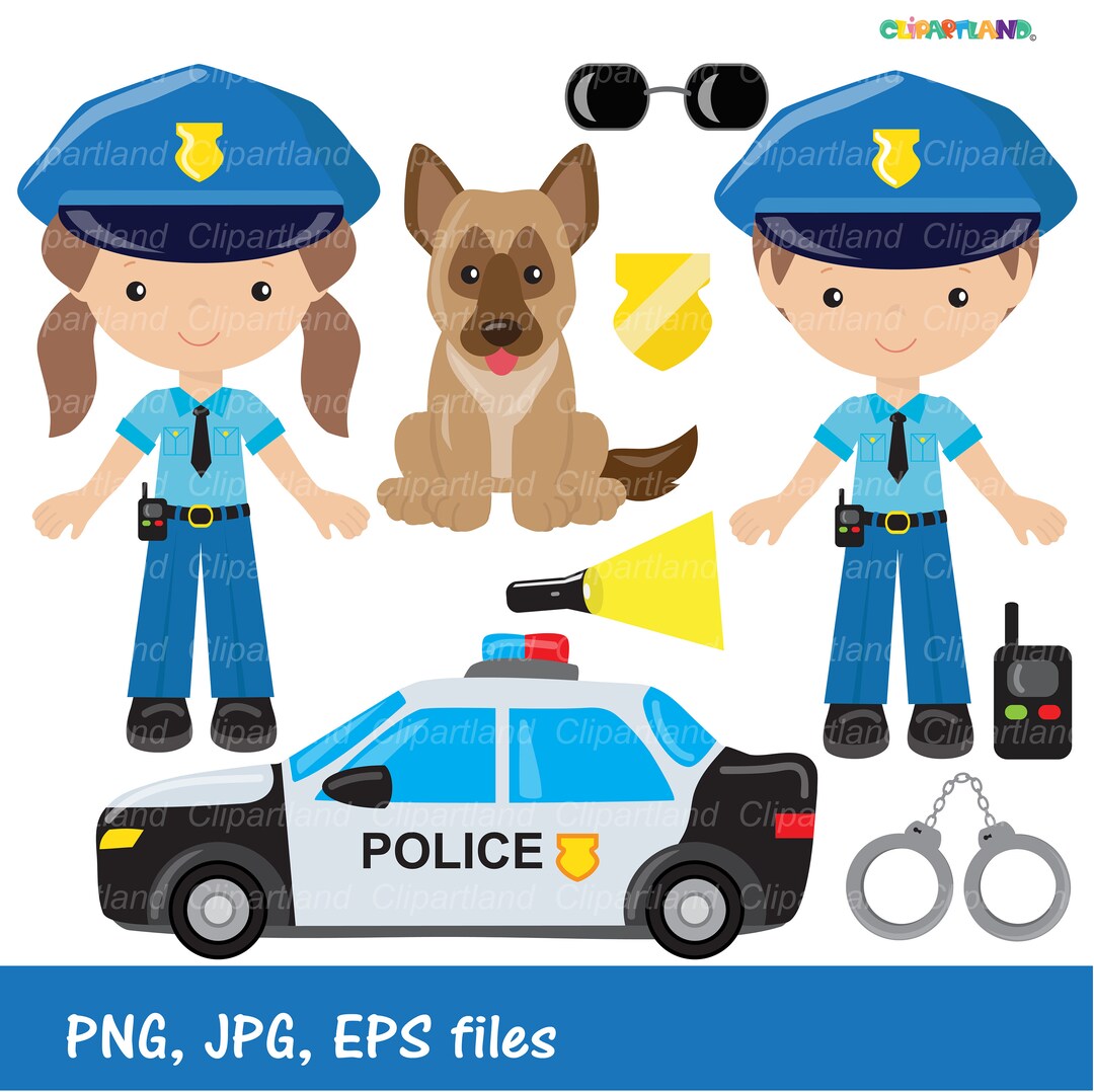 INSTANT Download. Police Clip Art. Cp_4. Personal and Commercial Use ...