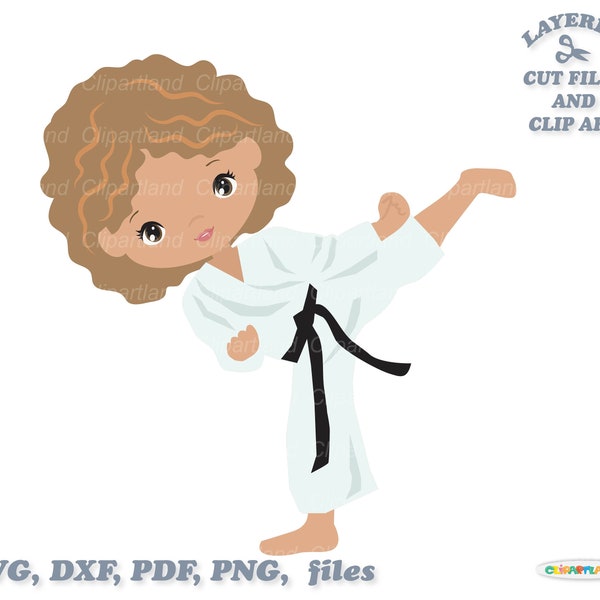 Cute Karate Clipart - Etsy